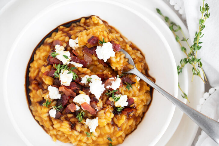 Pumpkin Risotto - Seasons and Suppers