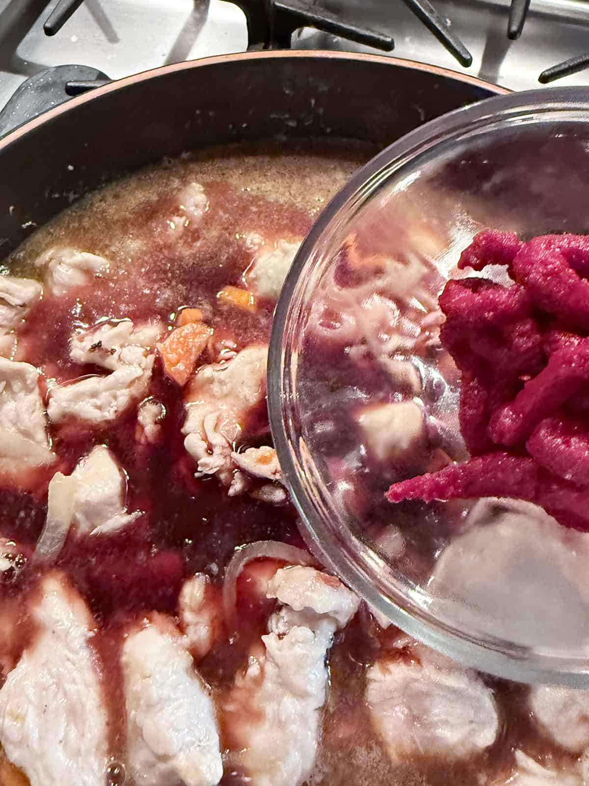 Red Wine Braised Chicken and Dumplings - Seasons and Suppers