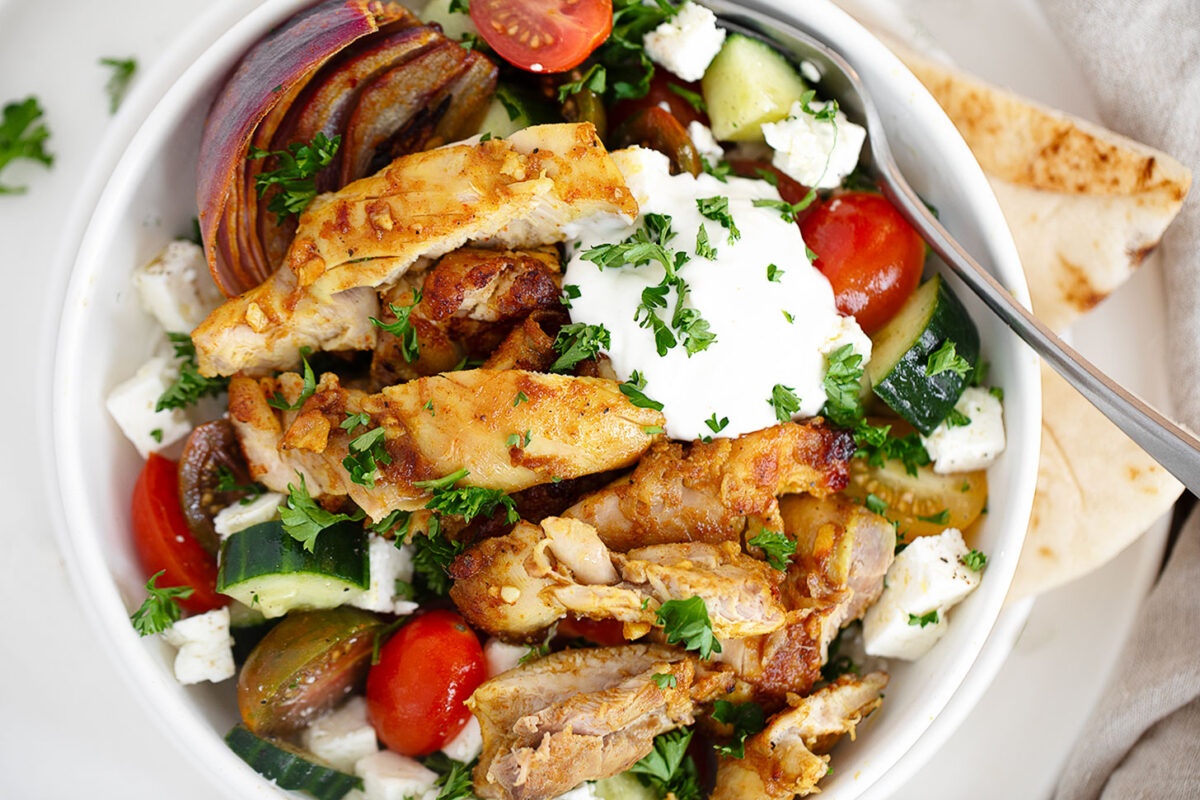 Chicken Shawarma Bowl - Seasons and Suppers