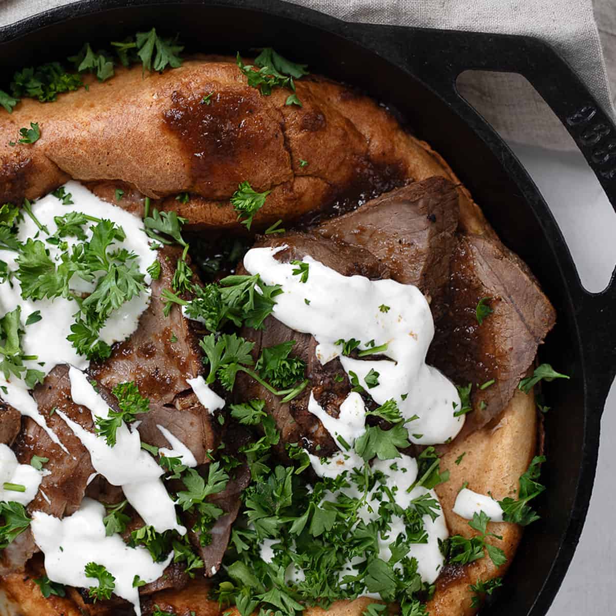 Leftover Roast Beef and Yorkshire Pudding - Seasons and Suppers