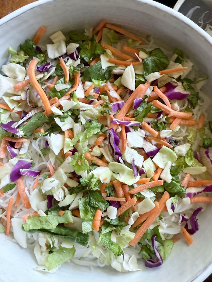 Summer Roll Salad - Seasons and Suppers