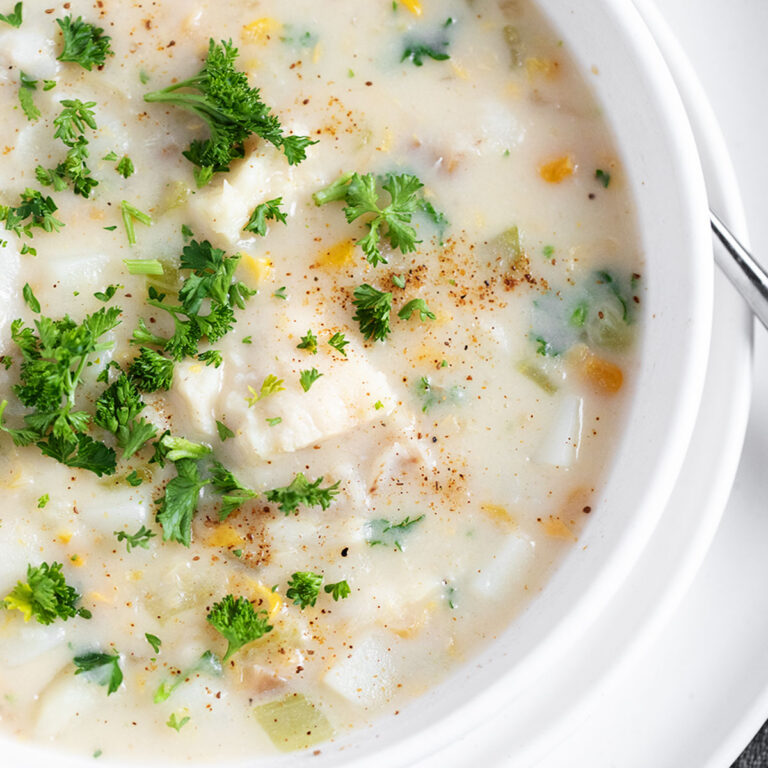 Easy Cod Chowder - Seasons and Suppers