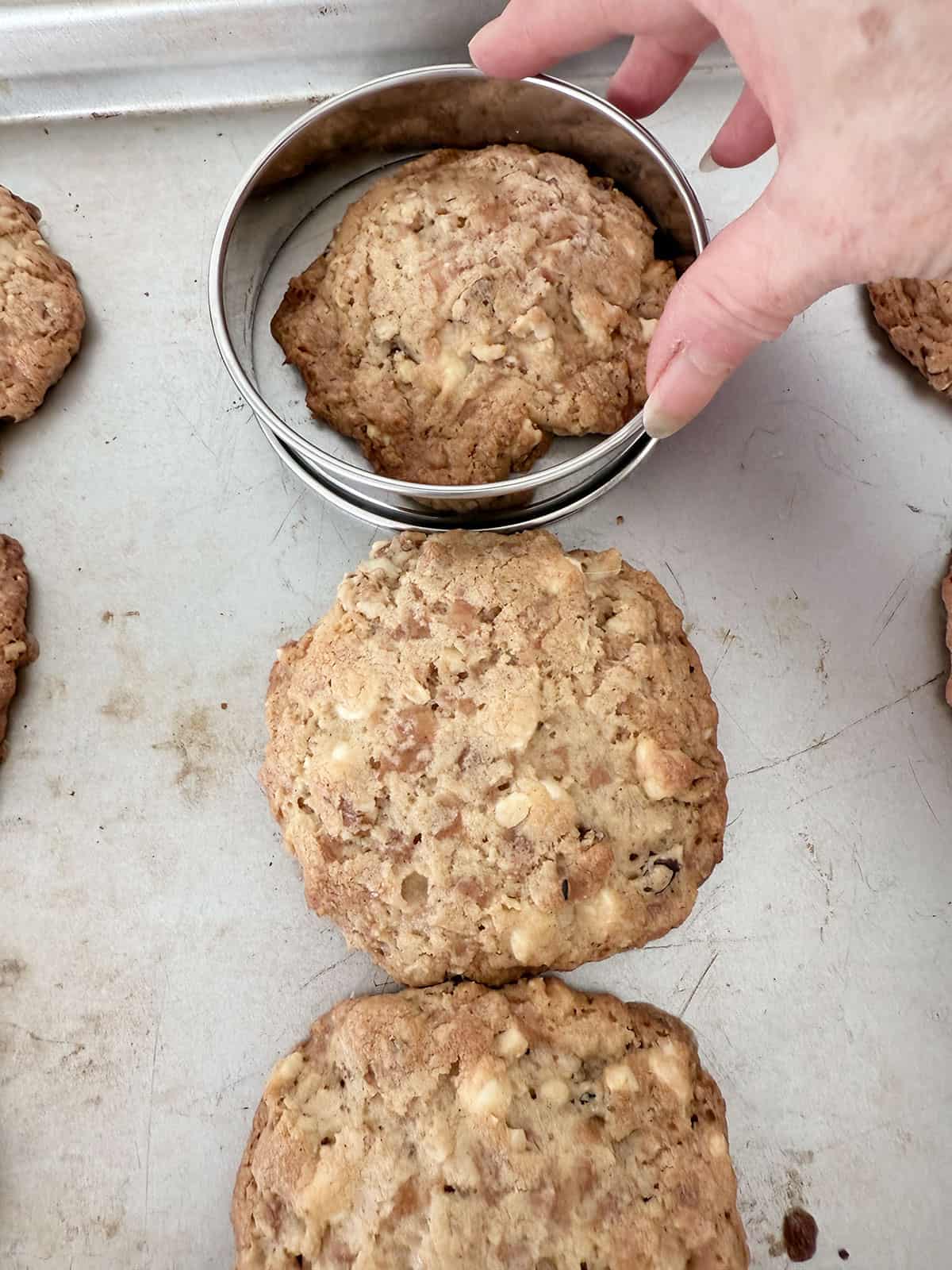 Toffee, Walnut and White Chocolate Cookies - Seasons and Suppers